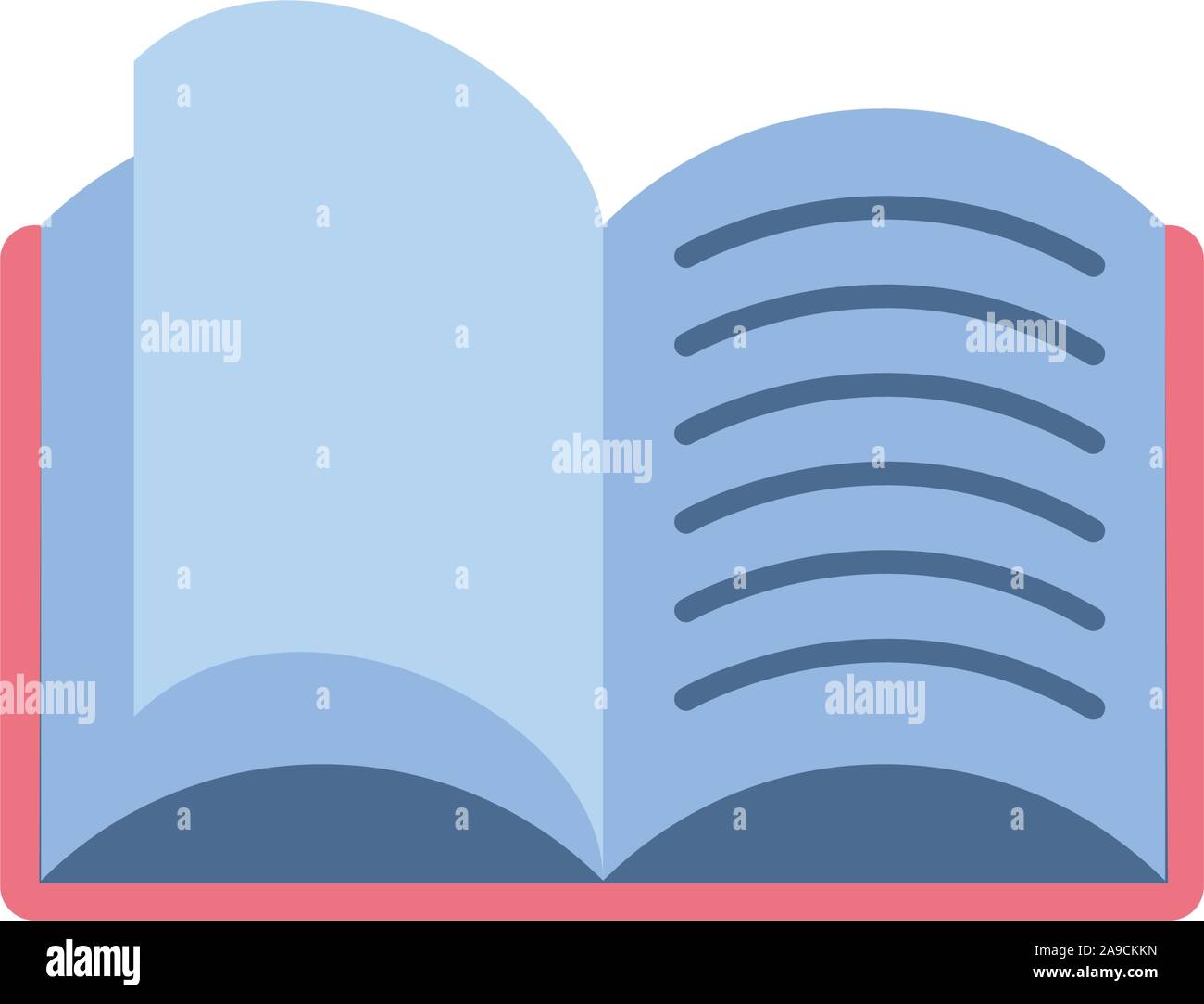 open book school education learning flat style vector illustration ...
