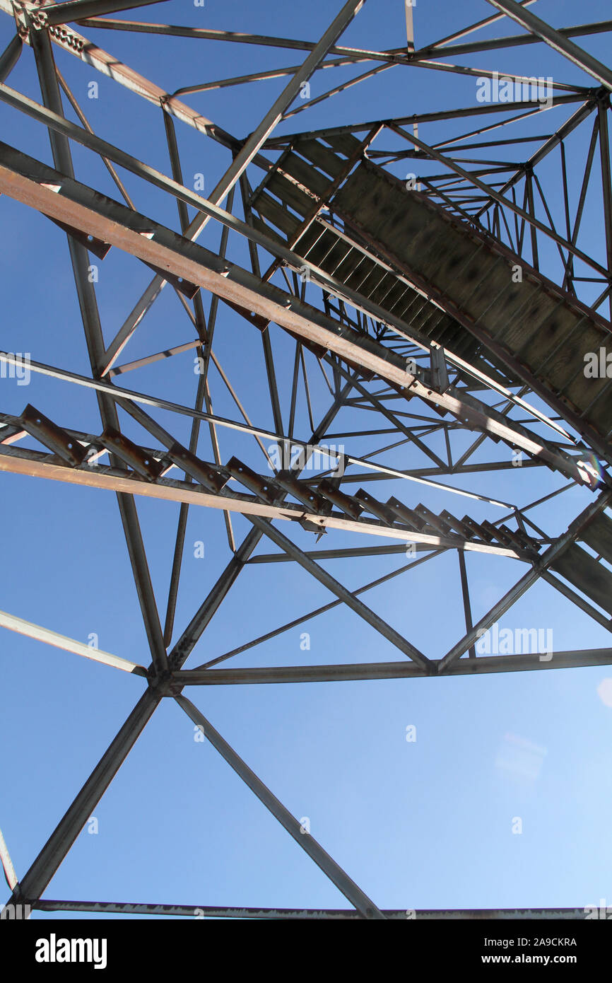 The old fire tower at the Channels Natural Area Preserve in VA, USA ...