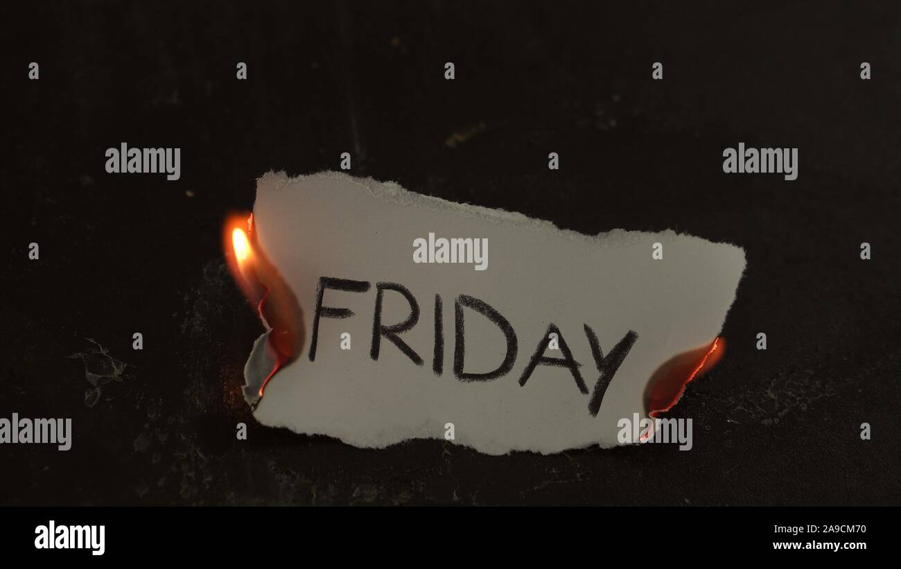 Black friday fire sign 4k hi-res stock photography and images - Alamy