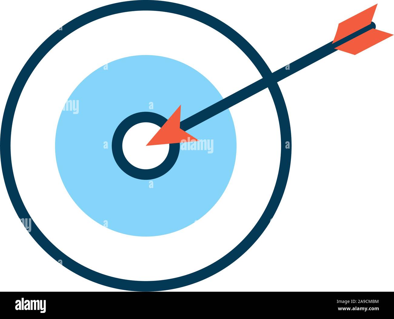 target arrow success isolated icon Stock Vector Image & Art - Alamy