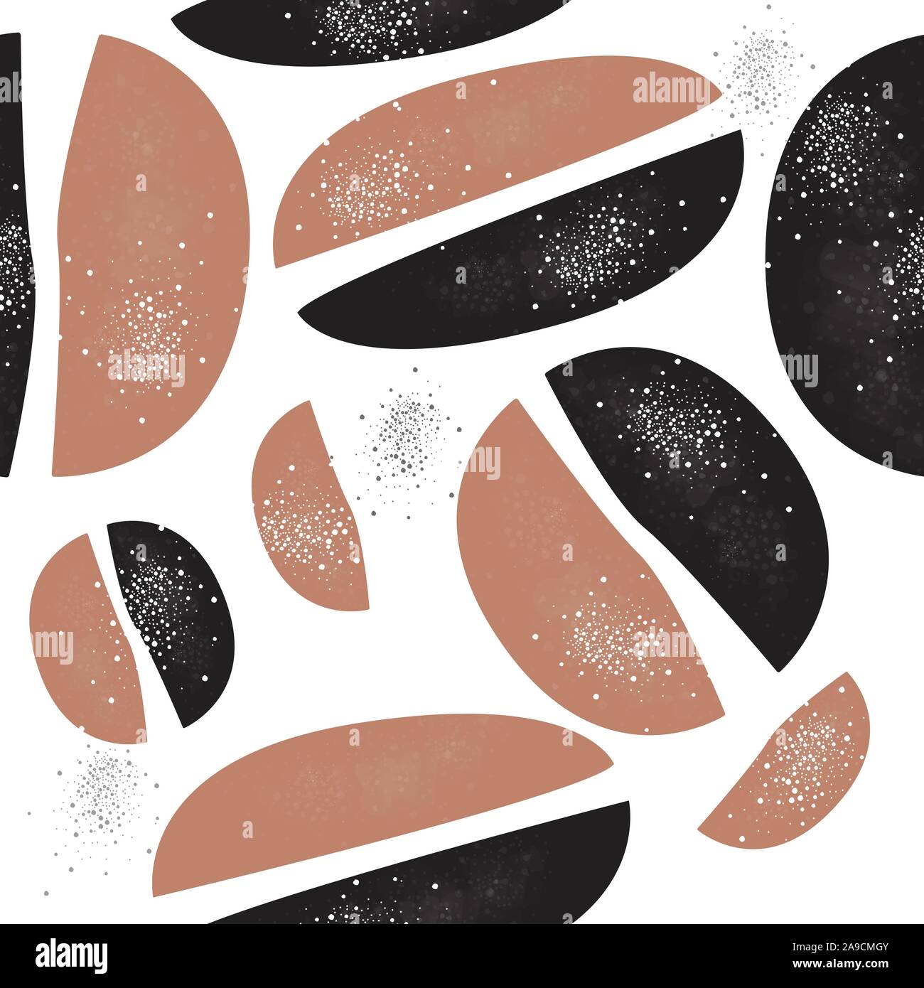 Terracotta Abstract Seamless Pattern Modern Digital Design Modern