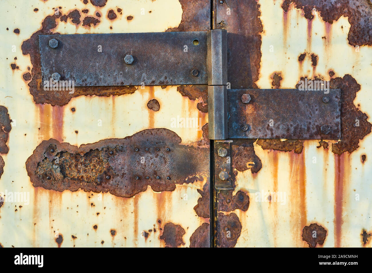 Texture of rusty metal from an abandoned factory. Russia Moscow Stock ...