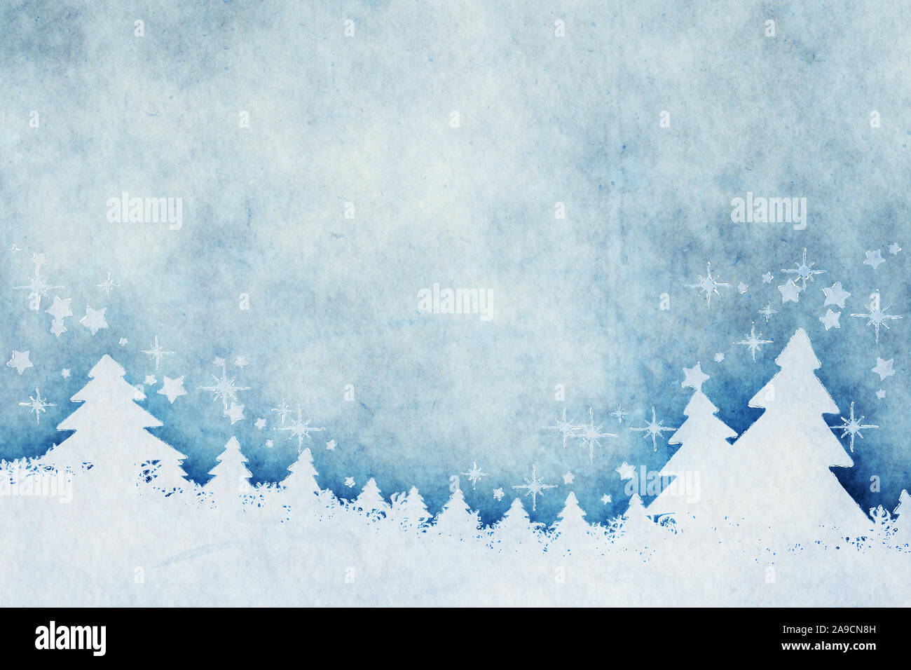 Watercolor christmas illustration fir hi-res stock photography and ...