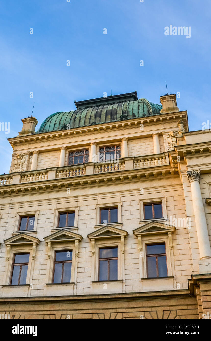 The historical building of the theatre in Plzen, Bohemia, Czech ...