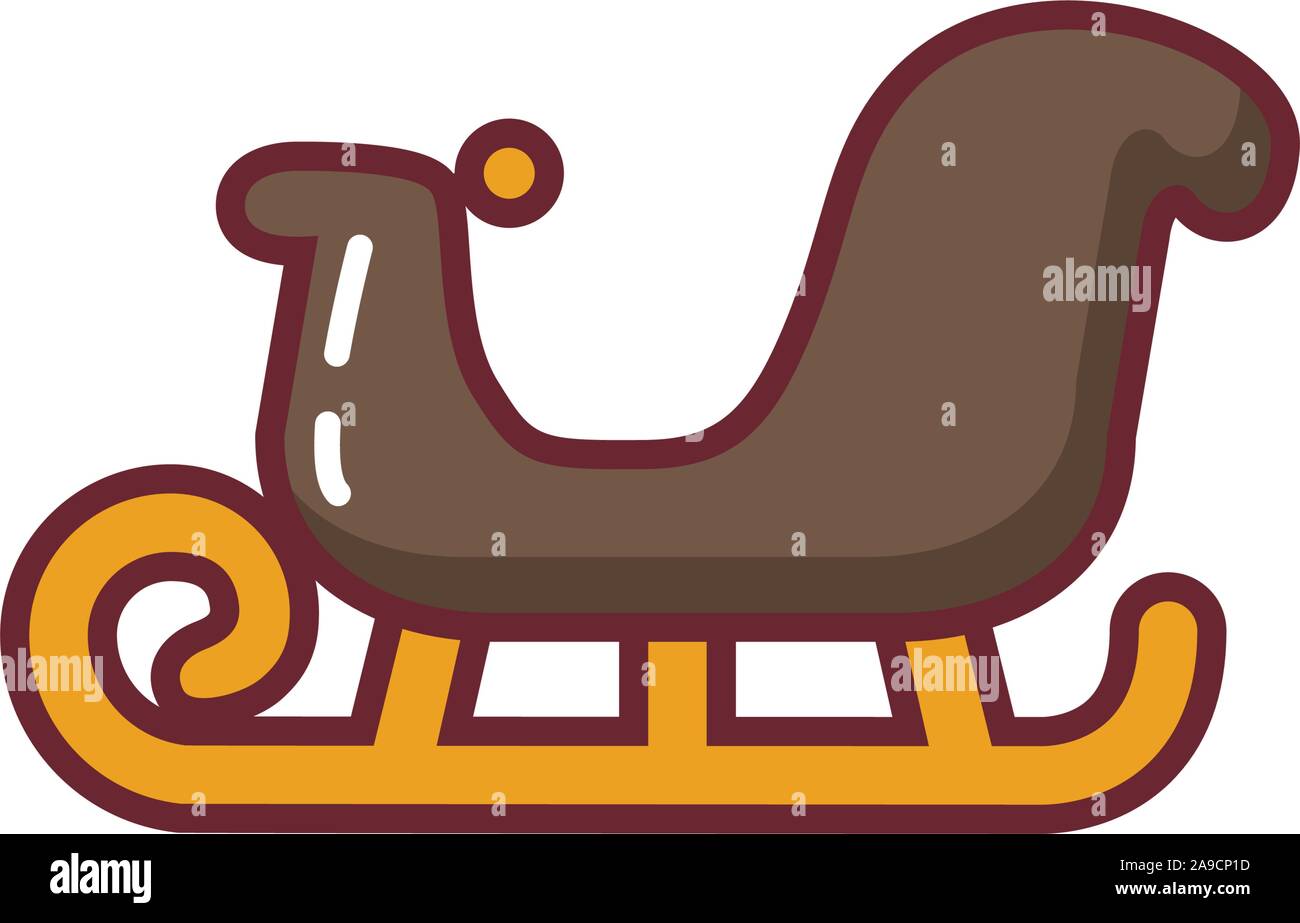 Merry christmas santas sled vector design Stock Vector Image & Art - Alamy