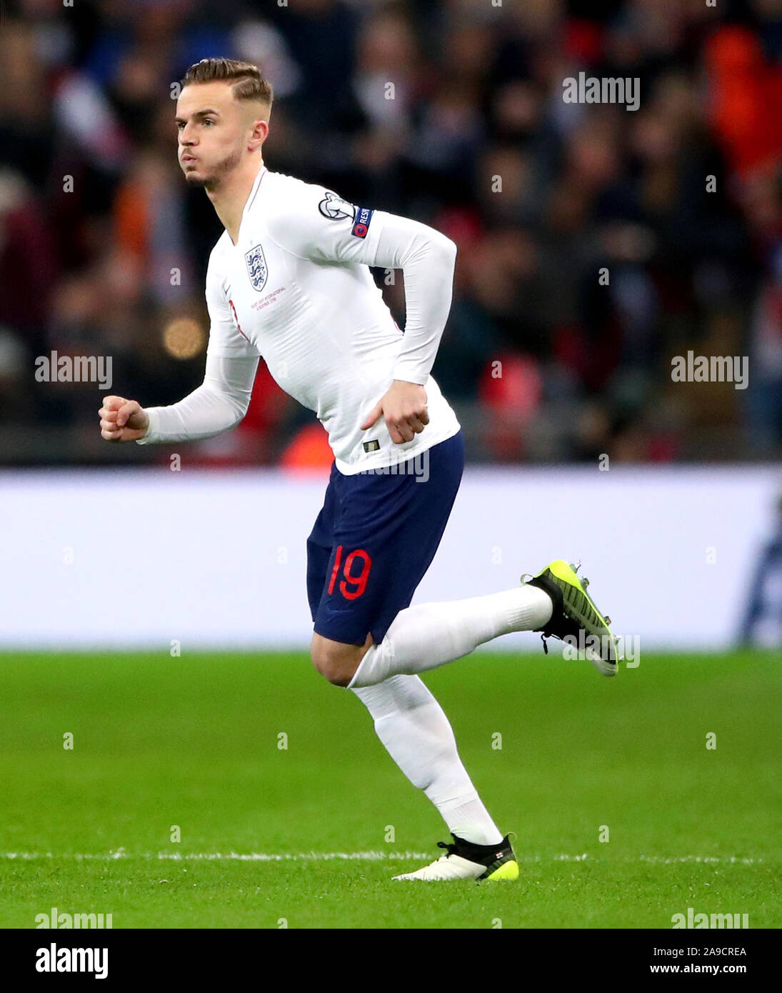 England's James Maddison in action during the UEFA Euro 2020 Qualifying ...
