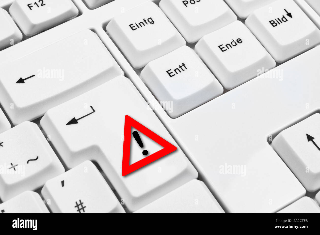 Internet Risk Sign Stock Photo - Alamy