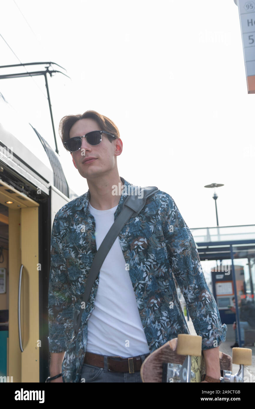 Stepping off train hi-res stock photography and images - Alamy