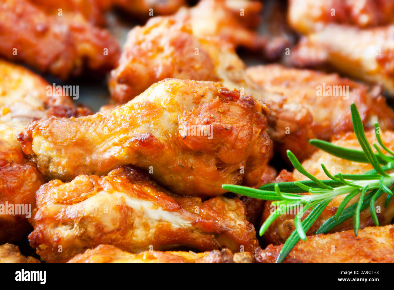 Chicken wings close up Stock Photo - Alamy