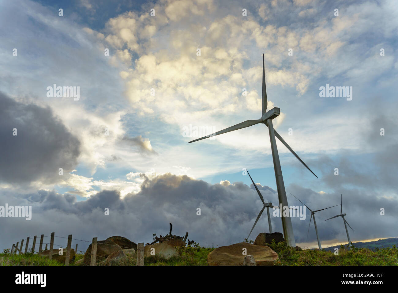 Wind turbines, wind tower Stock Photo - Alamy