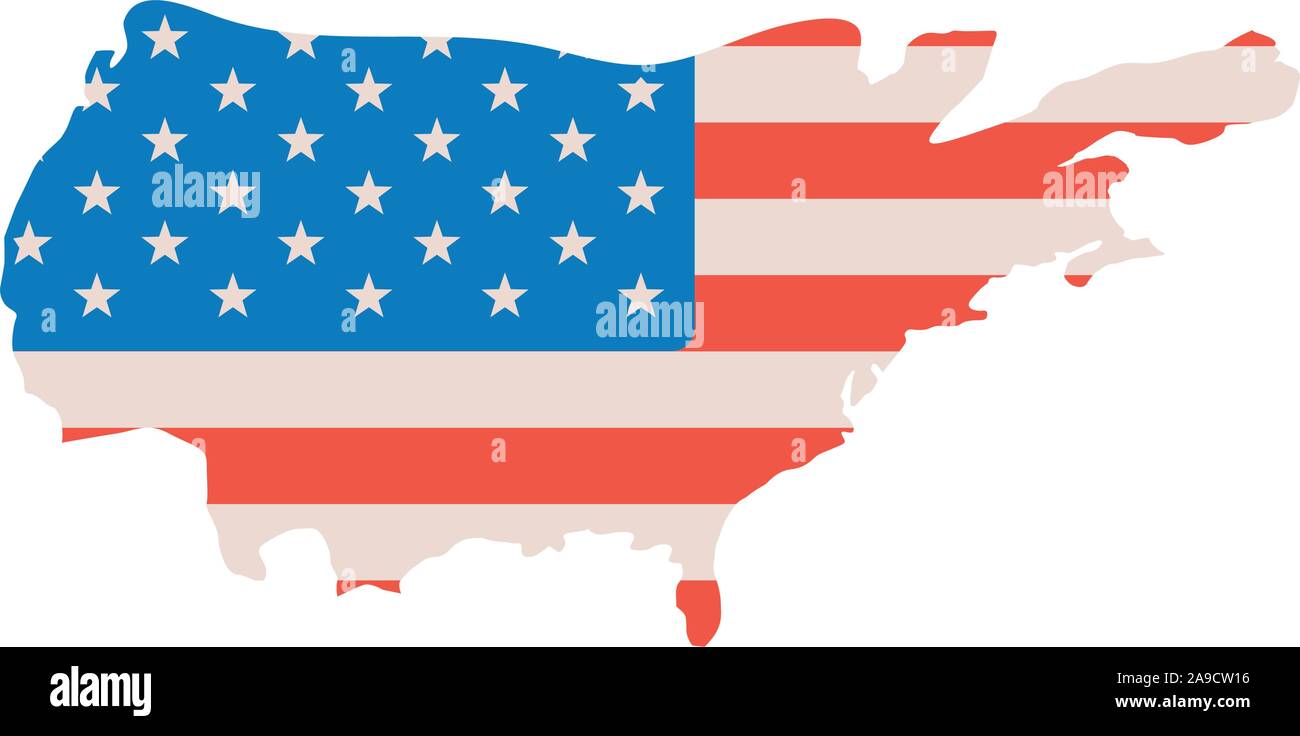 Isolated usa map vector design Stock Vector Image & Art - Alamy