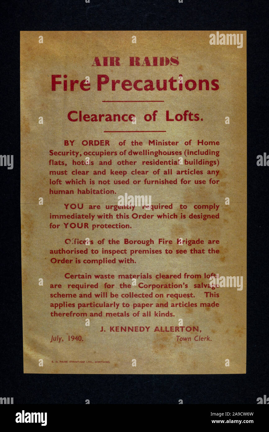 Fire safety poster hi-res stock photography and images - Alamy