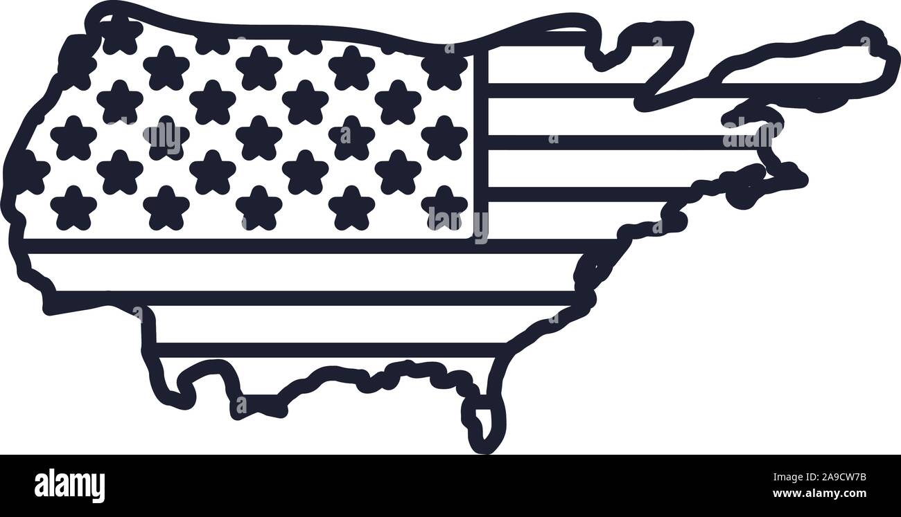 Isolated usa map vector design Stock Vector Image & Art - Alamy