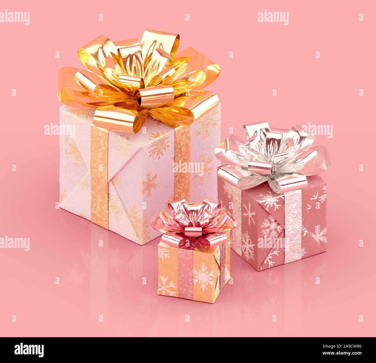 3d realistic gifts box hi-res stock photography and images - Alamy