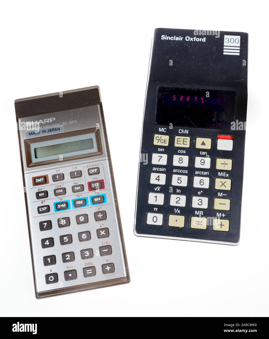 Scientific calculator sharp hi-res stock photography and images - Alamy