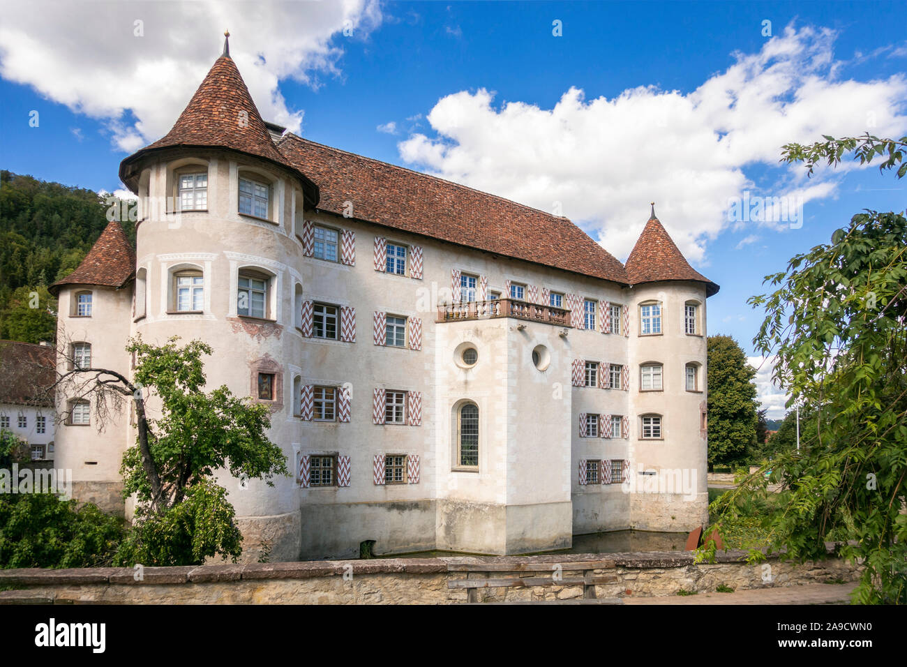 An image of the beautiful water castle at Glatt Germany Stock Photo - Alamy