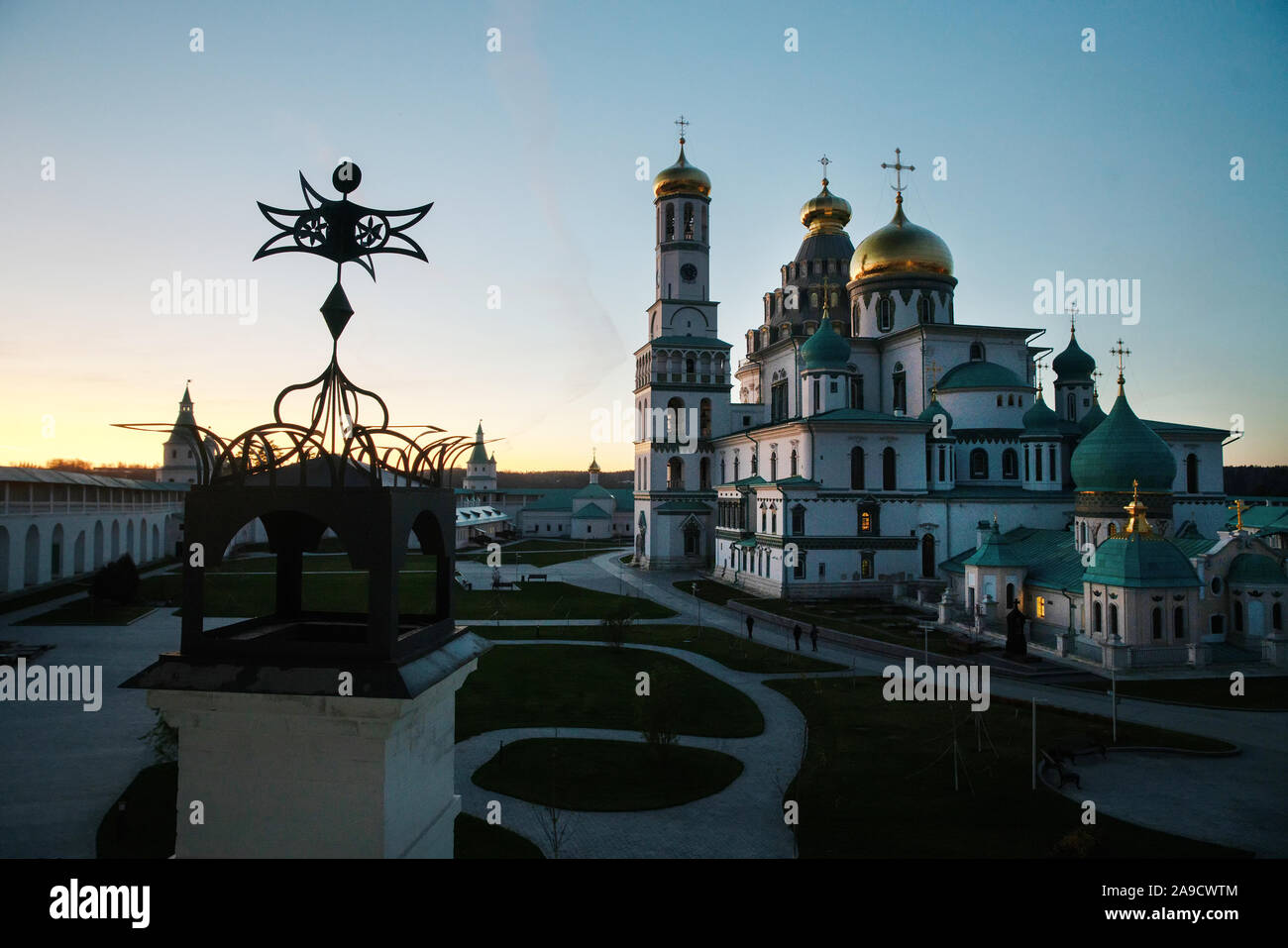 Majestic look at the restored monastery : Resurrection New Jerusalem of ...