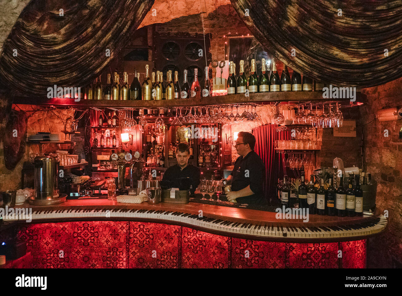 Cocktail bar in Krakow, Poland Stock Photo - Alamy