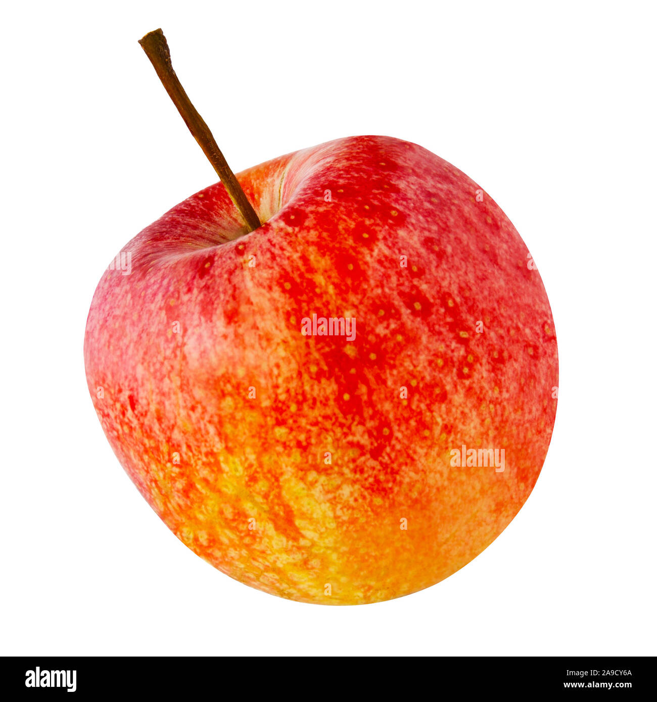 Apple isolated against white background Stock Photo - Alamy