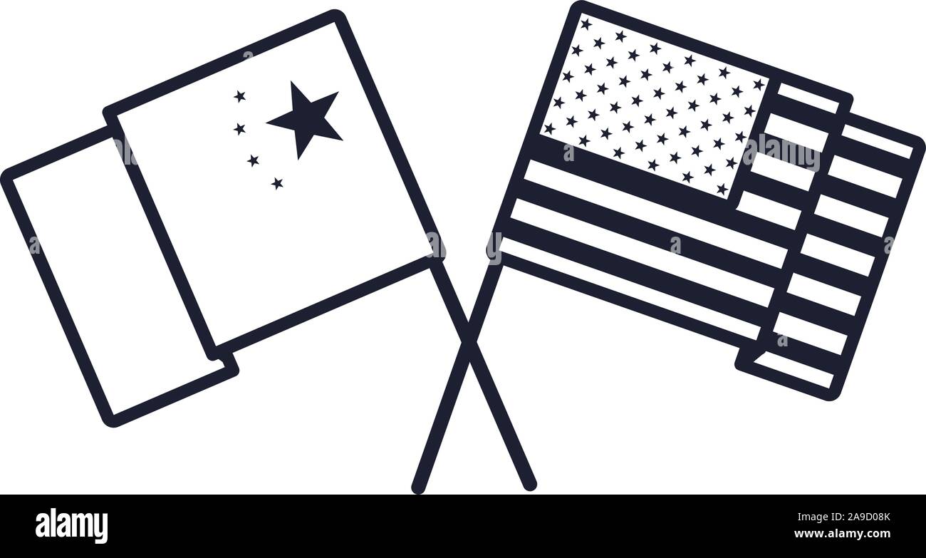 commercial war between china and usa vector design Stock Vector Image ...