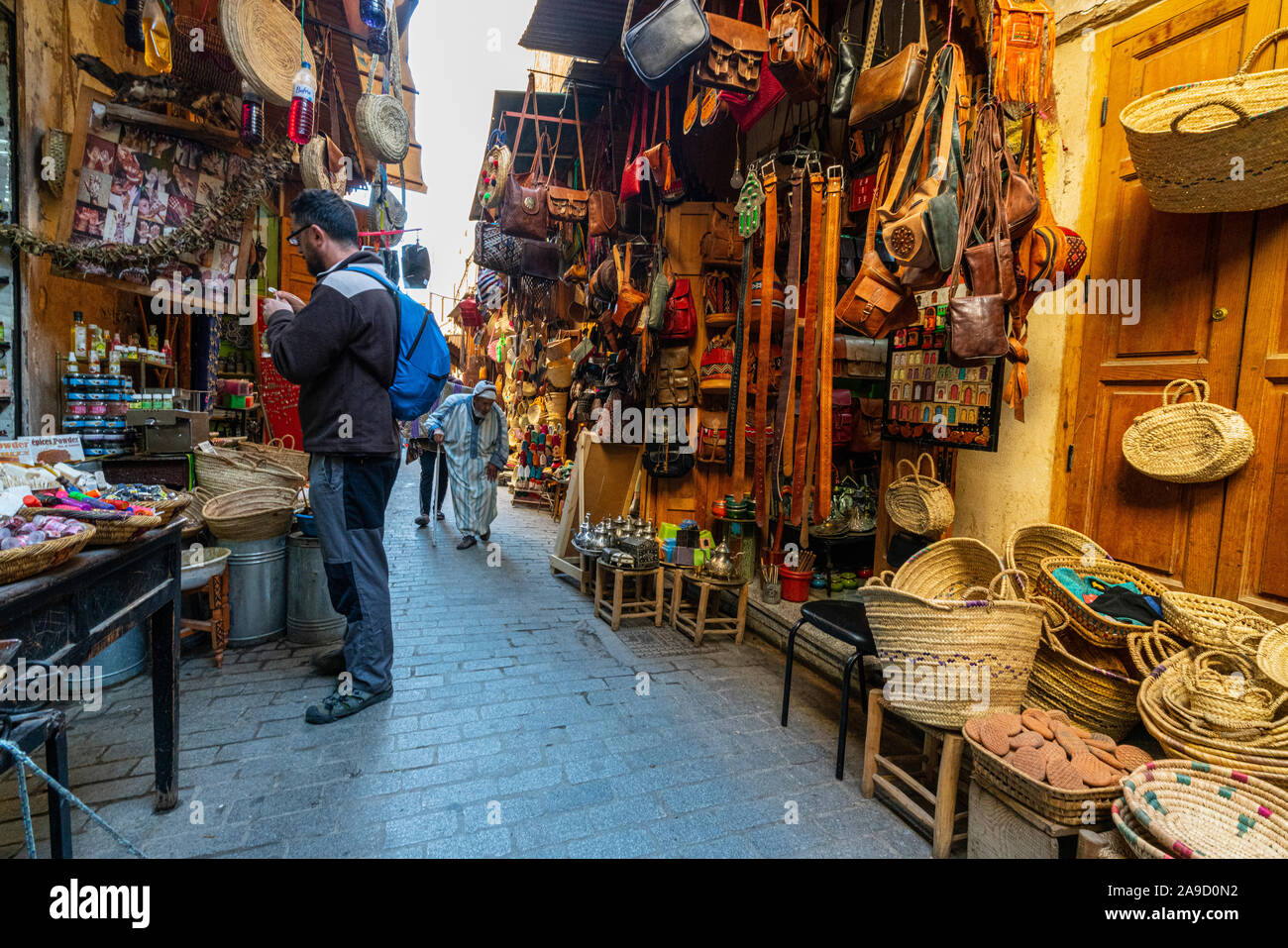 Fez fes morocco bazaar hi-res stock photography and images - Alamy