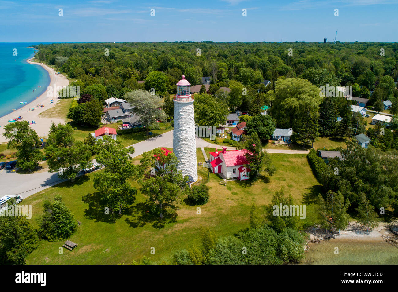 Point Clark Lighthouse, built between 1855 and 1859, is part of an ...