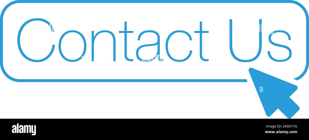Contact us button with cursor mouse arrow, Can be used for web, ui ...