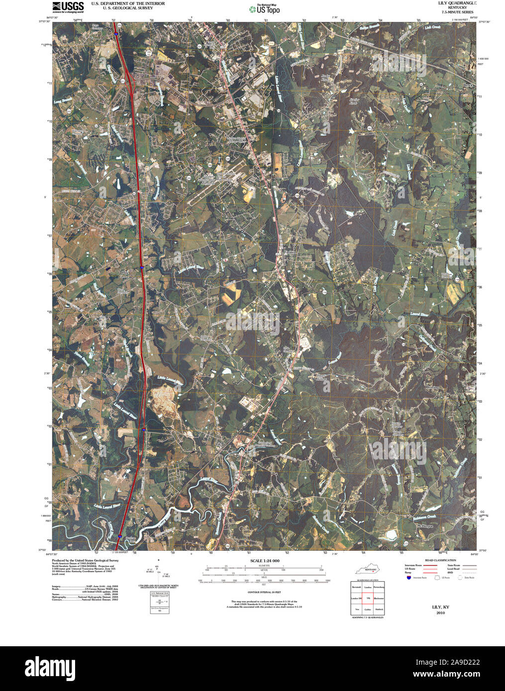 Historical map of kentucky Cut Out Stock Images & Pictures - Alamy