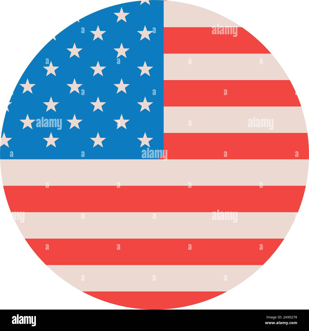 Isolated usa flag vector design Stock Vector Image & Art - Alamy