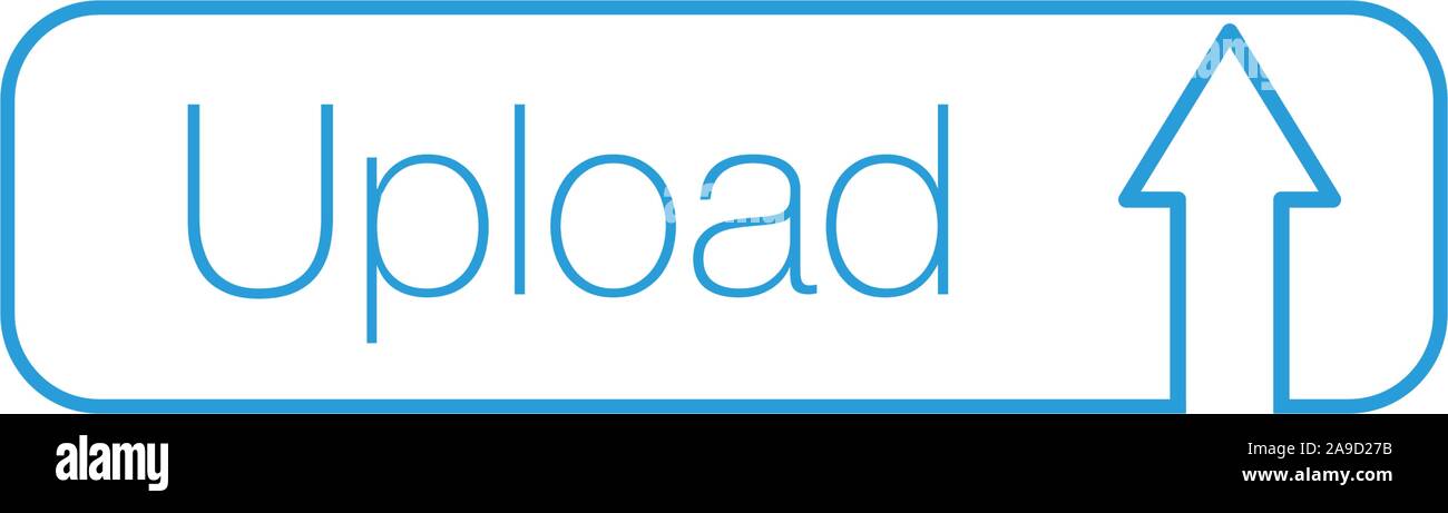 Upload button set with arrows. Vector set for web blogs, content ...