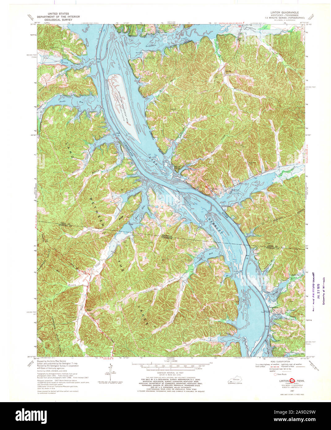Map of linton hi-res stock photography and images - Alamy