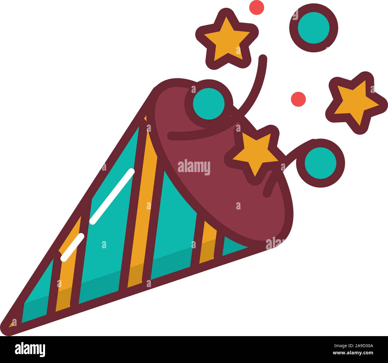 Isolated party confetti vector design Stock Vector Image & Art - Alamy
