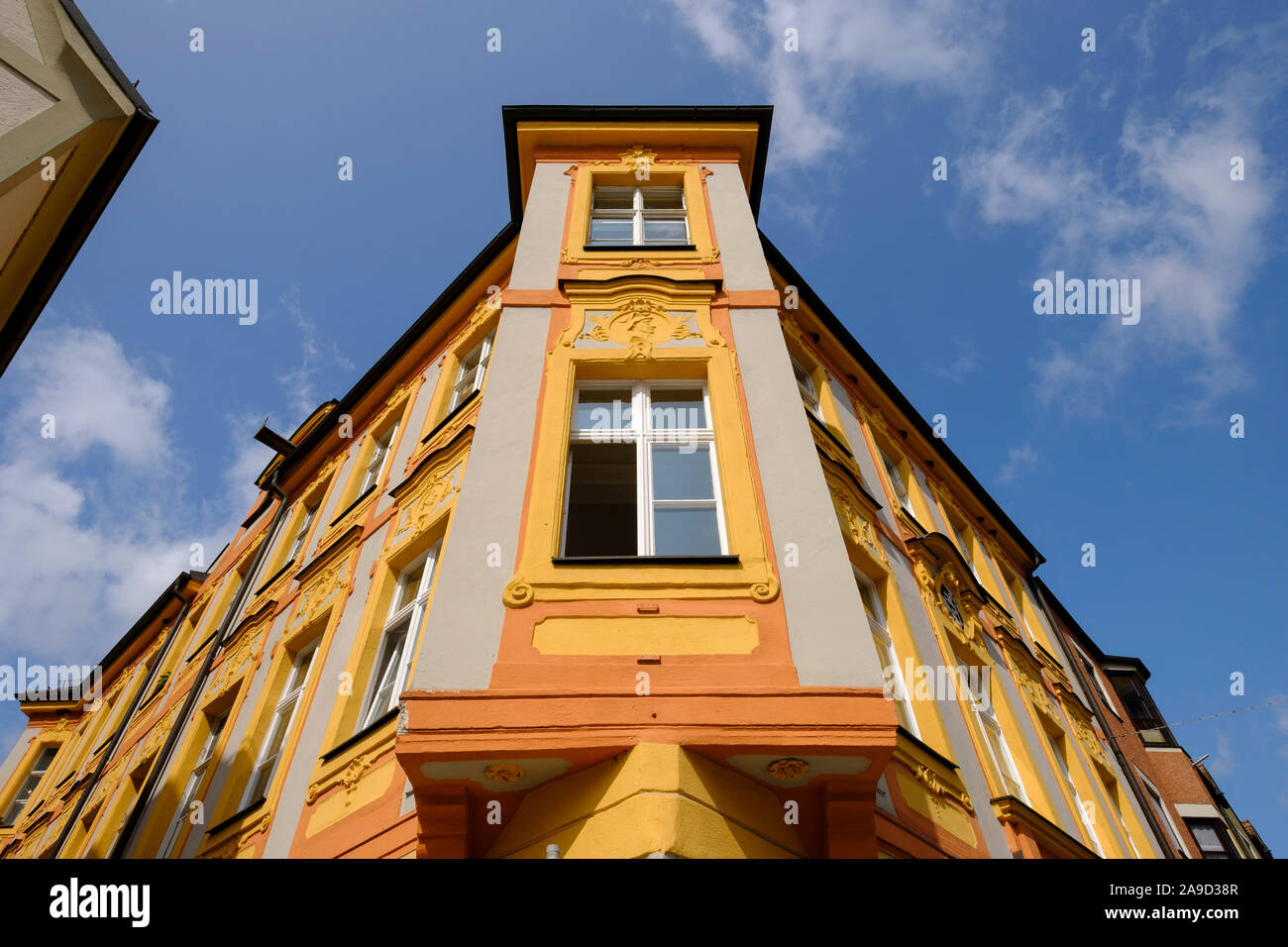 Bay at the marketplace, Eichstatt, Altmuehl valley, Upper Bavaria ...