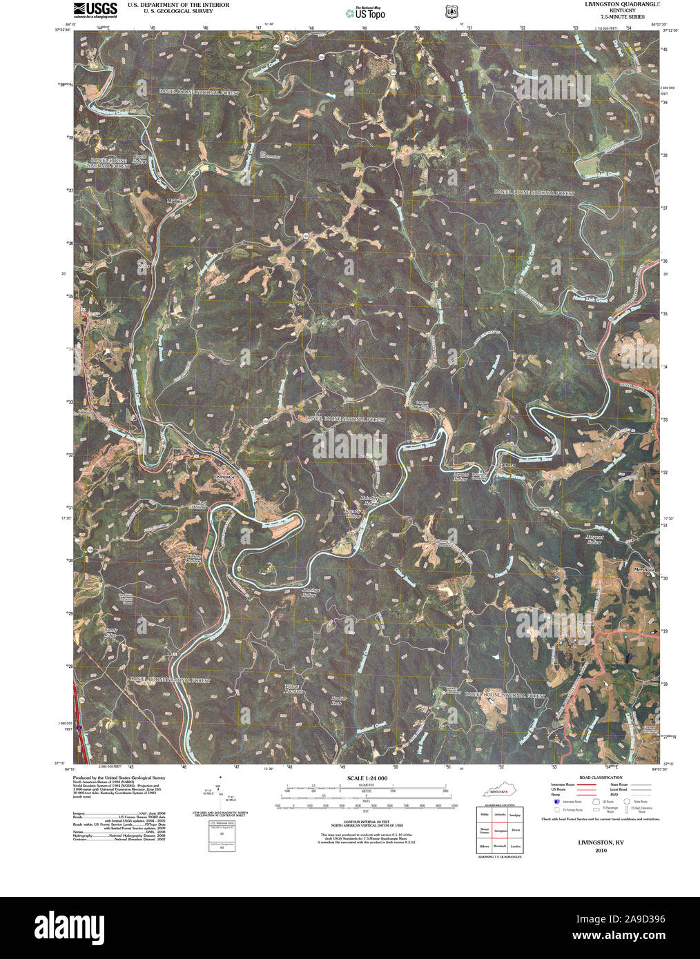 Map of livingston hi-res stock photography and images - Alamy