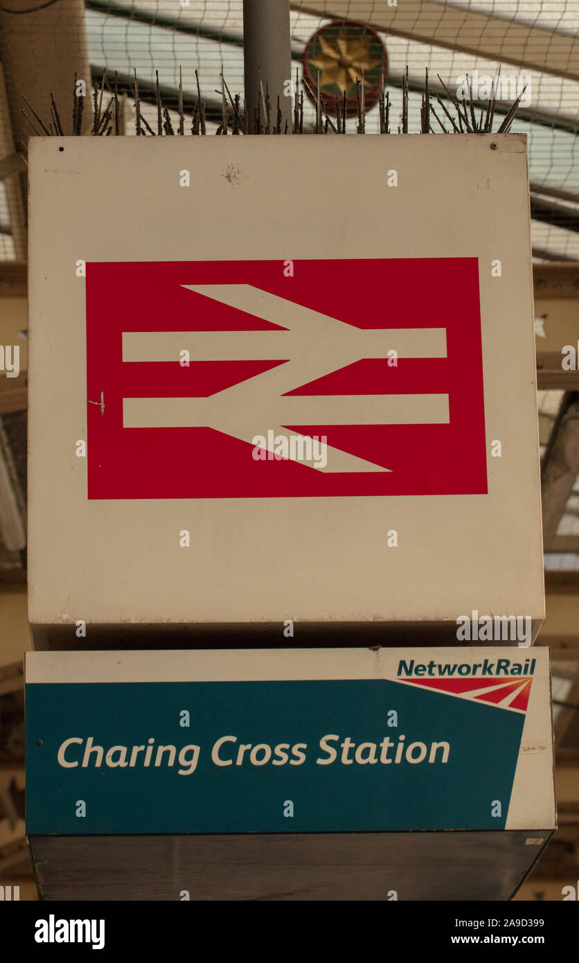 Charing Cross Station Sign High Resolution Stock Photography and Images ...
