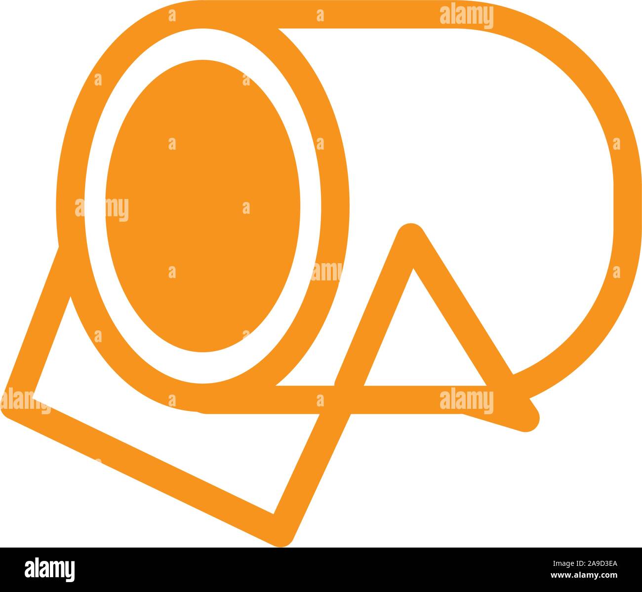 spotlights energy electricity light yellow line style vector ...
