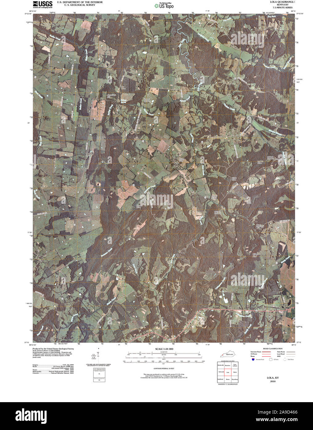 Historical map of kentucky Cut Out Stock Images & Pictures - Alamy