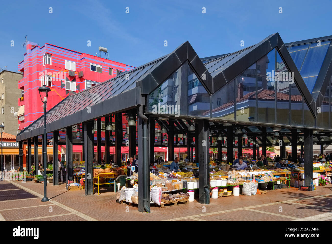New market, Pazari i Ri, Tirana, Albania Stock Photo - Alamy
