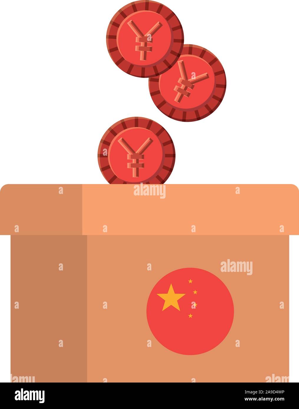 Chinese currency coins Stock Vector Images - Alamy
