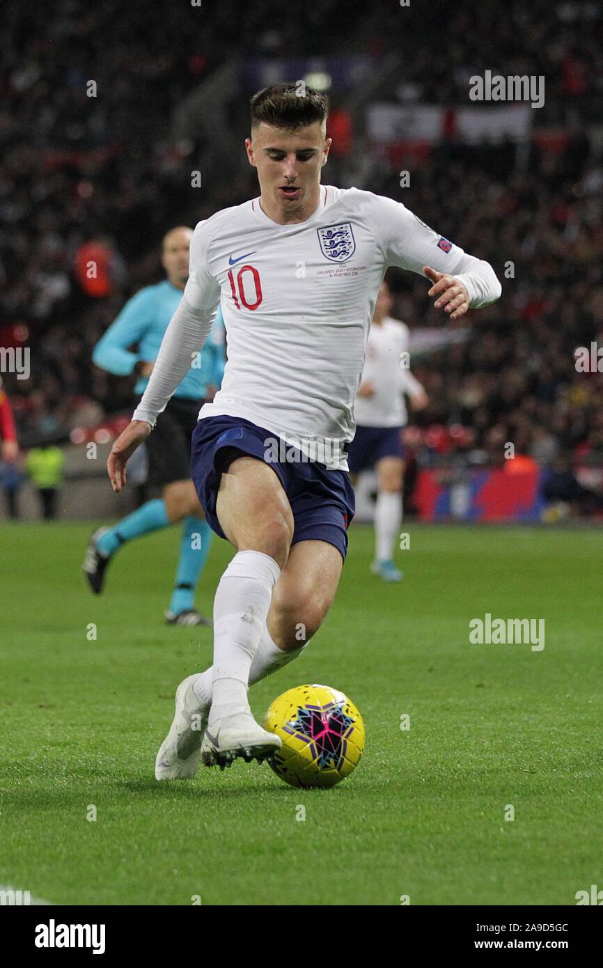 London, UK. 14th Nov, 2019. Mason Mount of England during the UEFA Euro ...