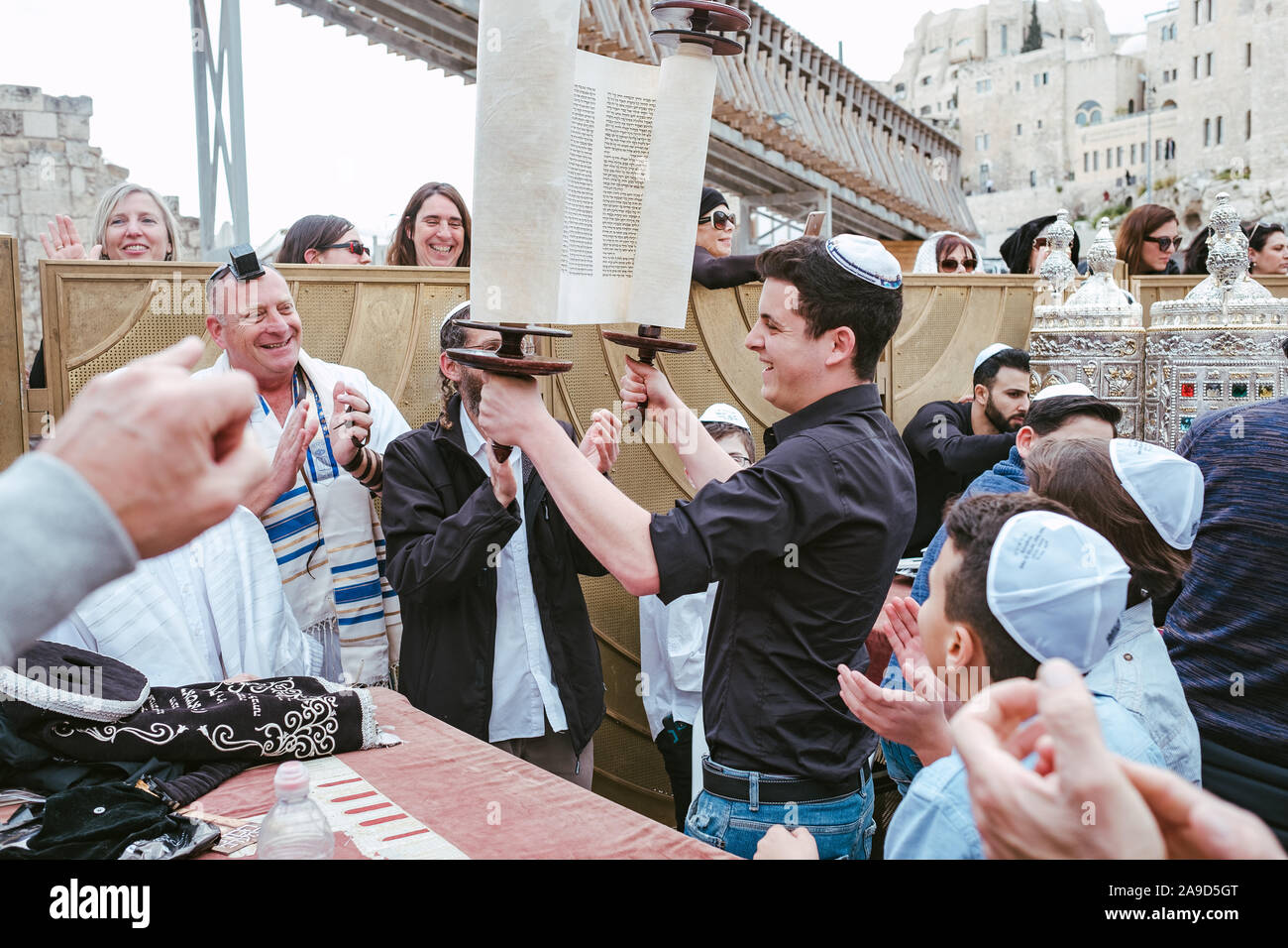 Jewish coming of age ritual for boys Stock Photo - Alamy