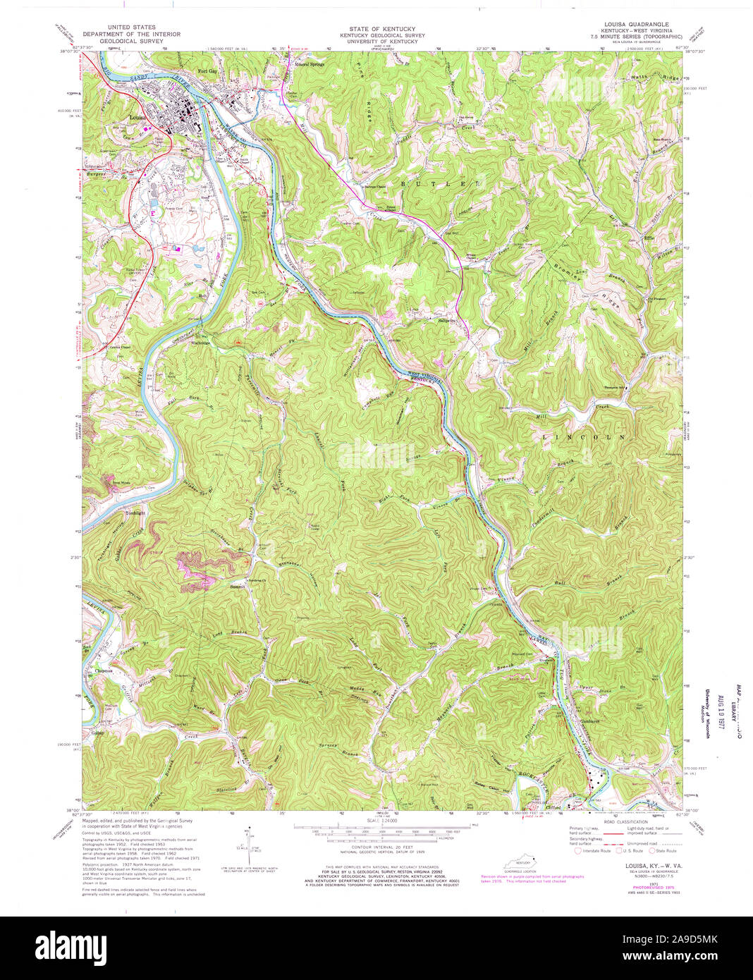Louisa map Cut Out Stock Images & Pictures - Alamy