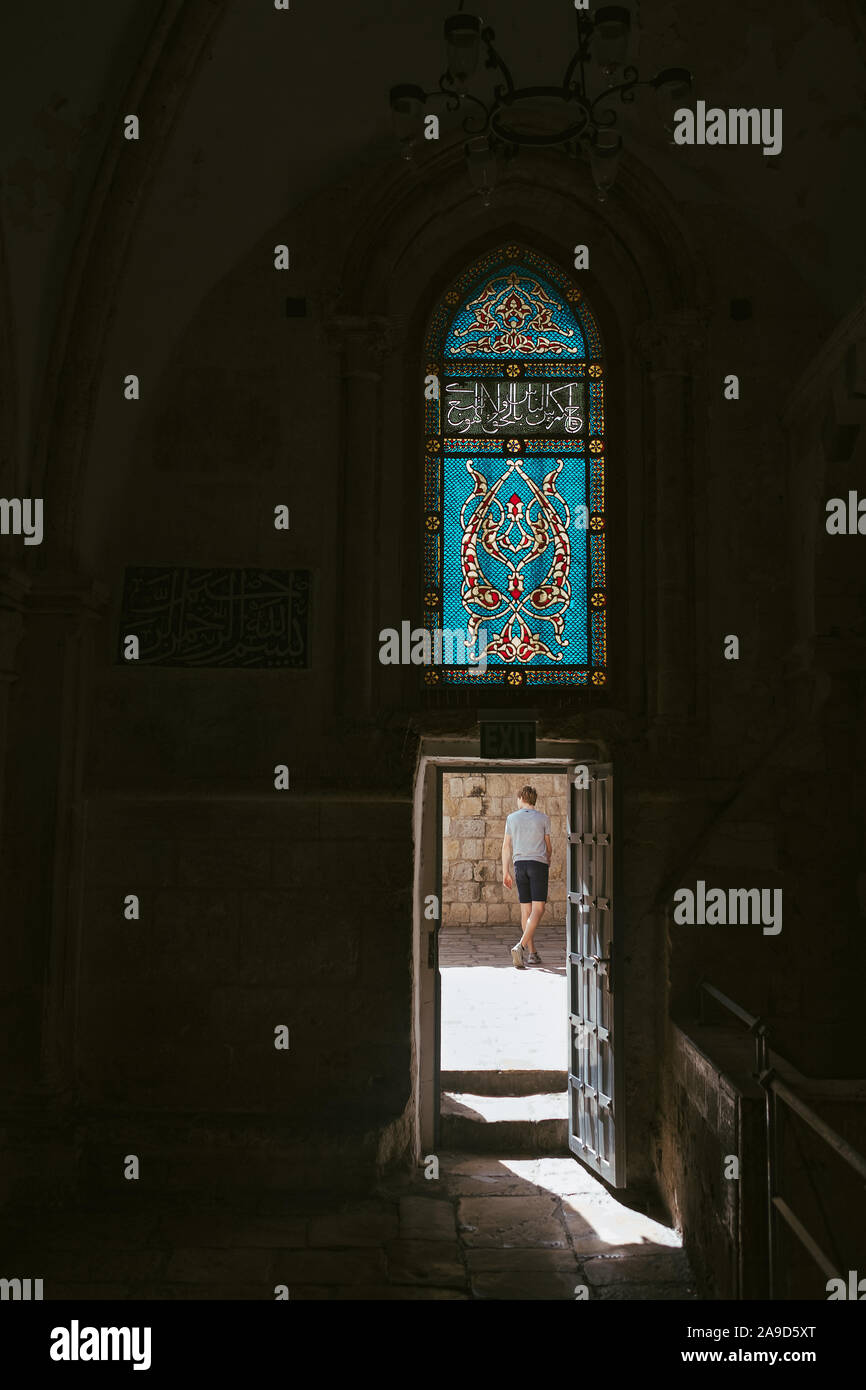 Exit of a church Stock Photo - Alamy