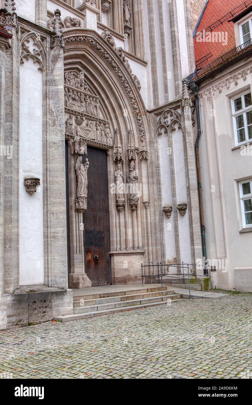 cathedral entrance with stone stairs in gothic style Stock Photo - Alamy