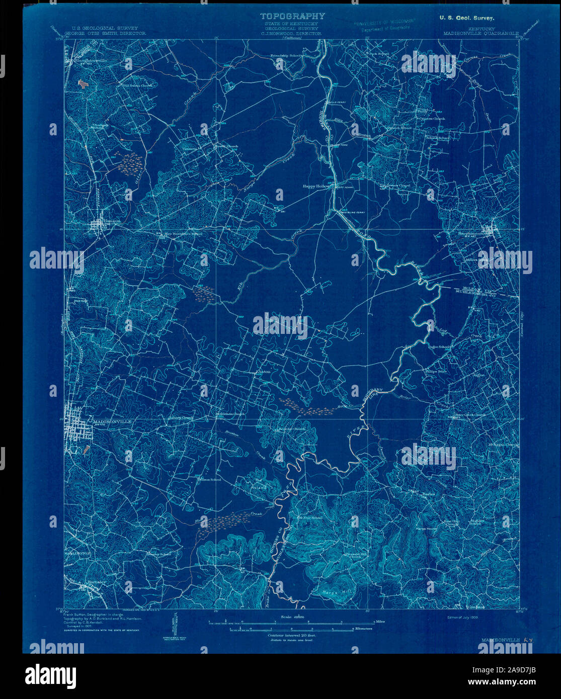 Madisonville kentucky map hi-res stock photography and images - Alamy