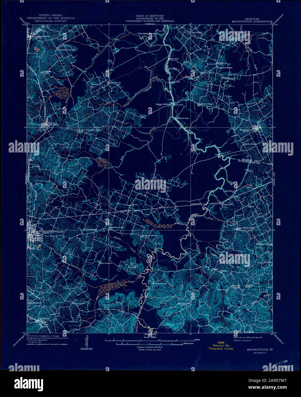 Madisonville kentucky map hi-res stock photography and images - Alamy