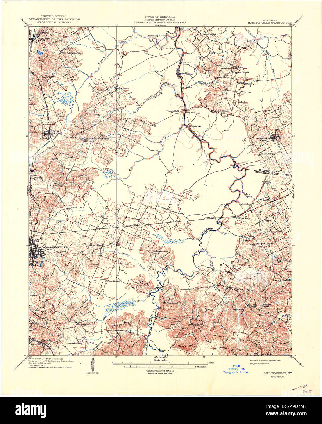 Madisonville kentucky map hi-res stock photography and images - Alamy
