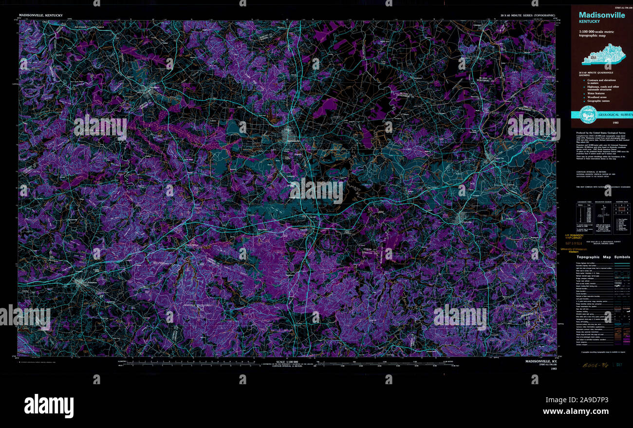 Madisonville kentucky map hi-res stock photography and images - Alamy