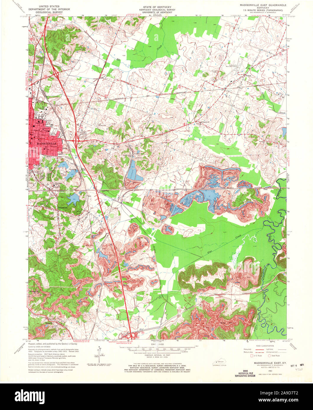 Madisonville kentucky map hi-res stock photography and images - Alamy