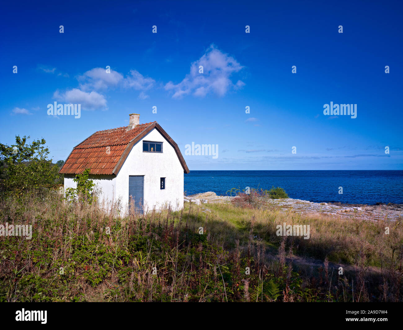 Sweden, Scania, house on the coast near Simrishamn Stock Photo - Alamy